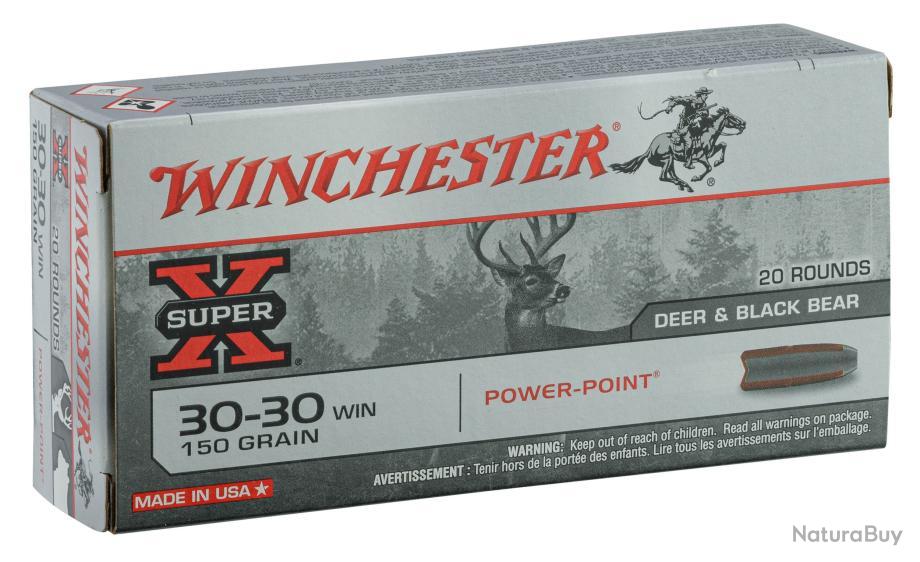 Munition grande chasse Winchester Cal. 30-30 win - Balles Calibre 30-30 ...