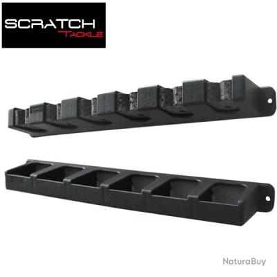 Support Mural Scratch Tackle 6 Canne - Bagagerie - Rangement ...