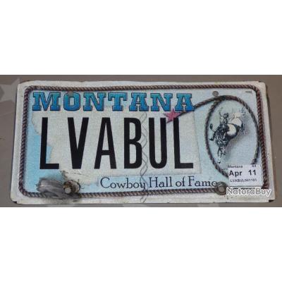 Plaque immatriculation montana série limitée deco western western ...