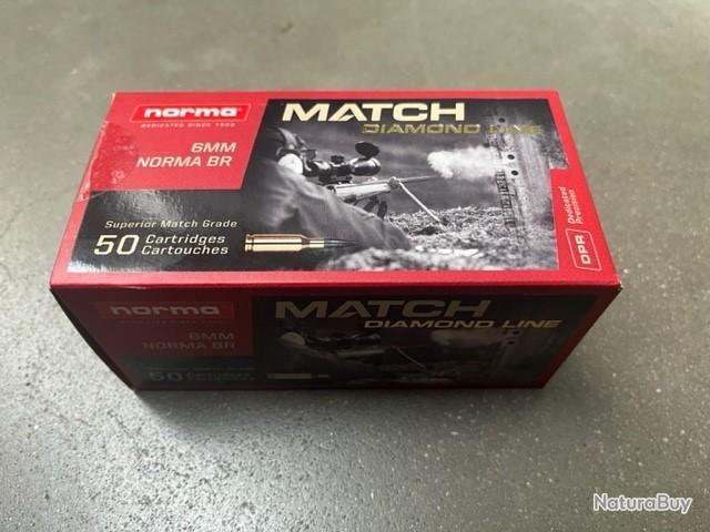 Munitions NORMA Compétition Line DIAMOND LINE Cal.6mm norma BR par 50 ...