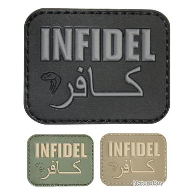 Patch PVC Infidel Viper - VERT - A60903 - Ecussons - Patch Airsoft (10593737)