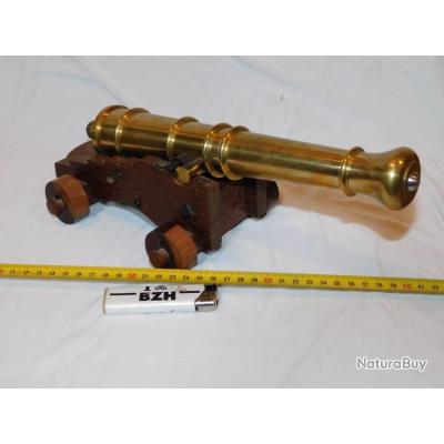 TRES BEAU MODELE CANON ARTILLERIE de MARINE 18° SIECLE / en BRONZE / 3 ...