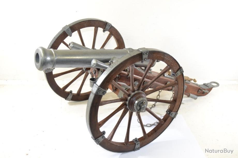 Grand canon miniature modèle 1867 - réplique en bois, zamac et ...