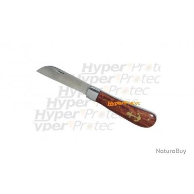 Couteau pliant Marin manche en bois avec ancre marine - Couteaux ...