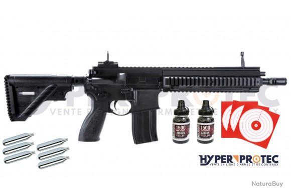 Pack Heckler & koch 416 A5 Sportsline + Bille + Cible + Capsule Co2 - Carabines PCP et CO2 moins ...