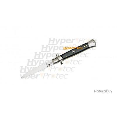 Couteau automatique Italien corne noire - 12 cm - Couteaux automatiques ...