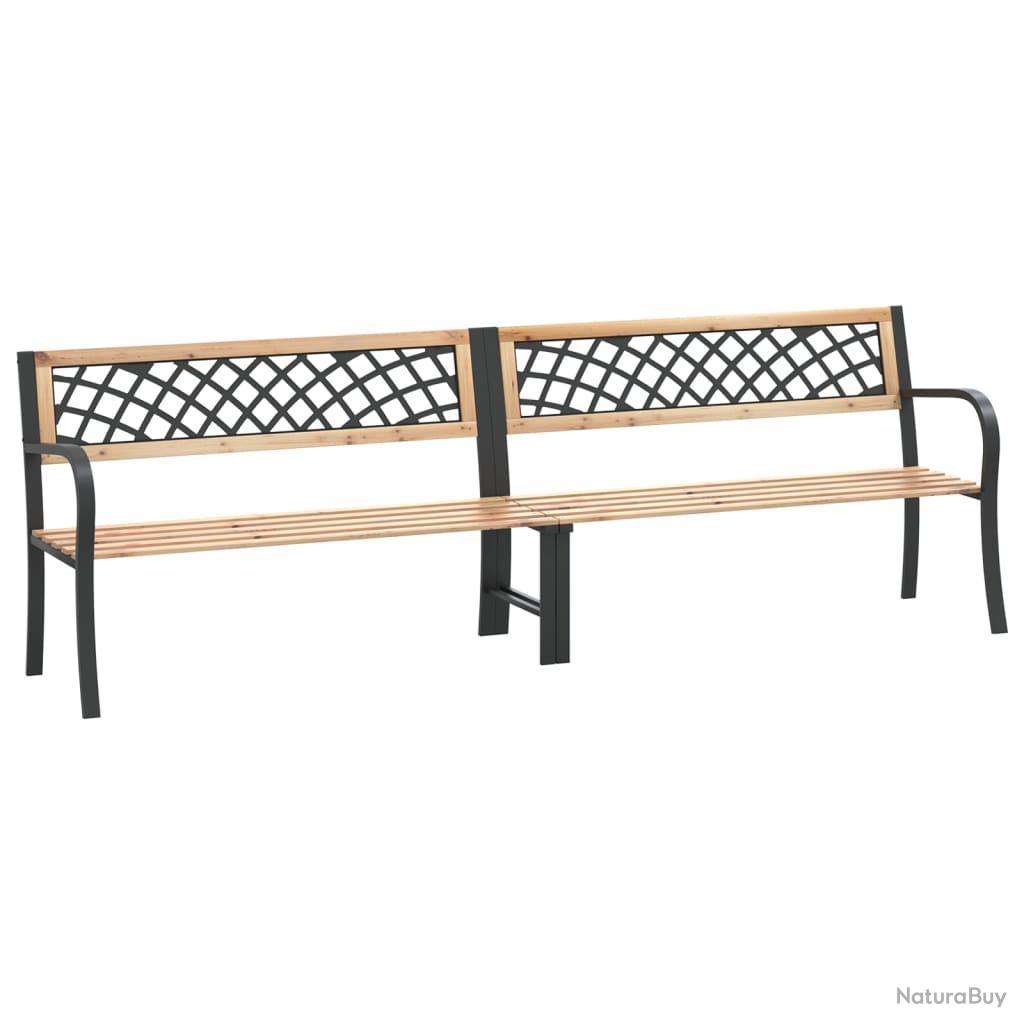 Banc de jardin meuble de patio d'extérieur terrasse double de jardin ...
