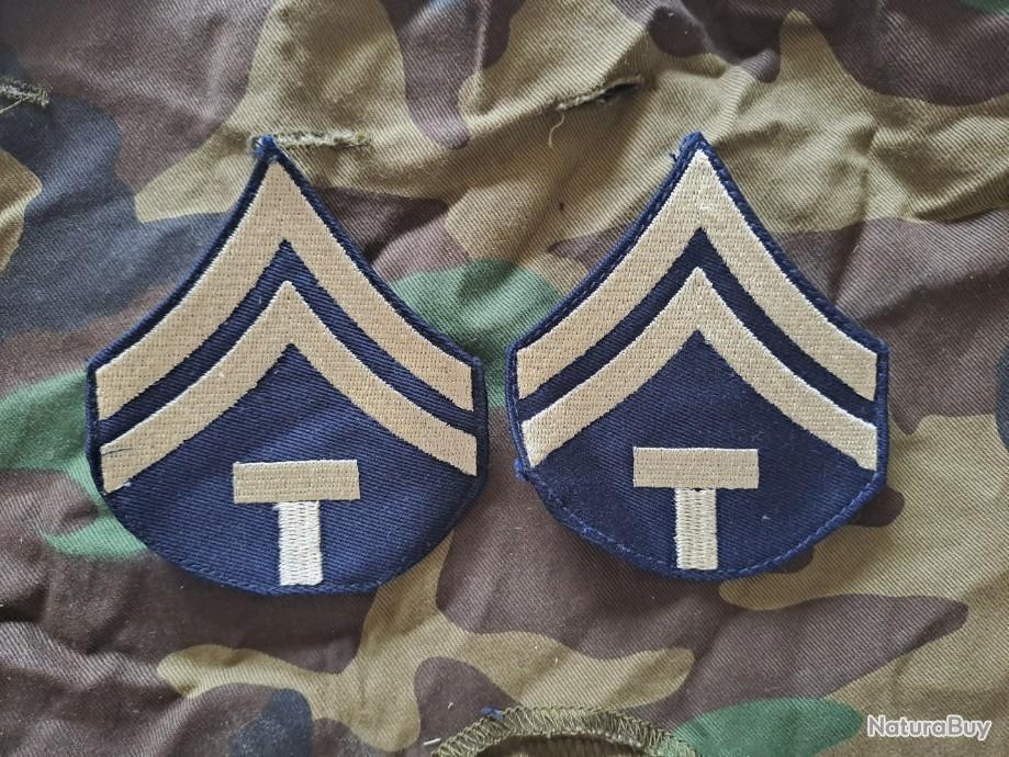 X2 INSIGNE PATCH GALONS US ARMY WW2 TECHNICAL 5th class ( copie ...