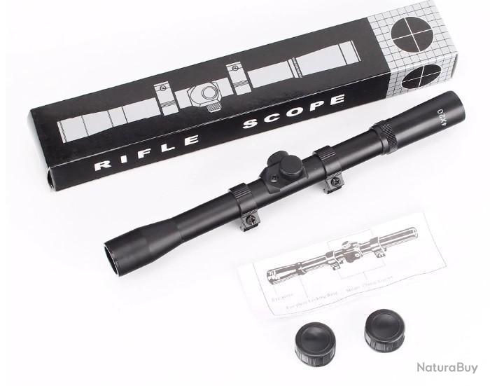 Lunette Viseur Optique Télescopique 4X20 RIFLE SCOPE Carabine à Plomb à ...