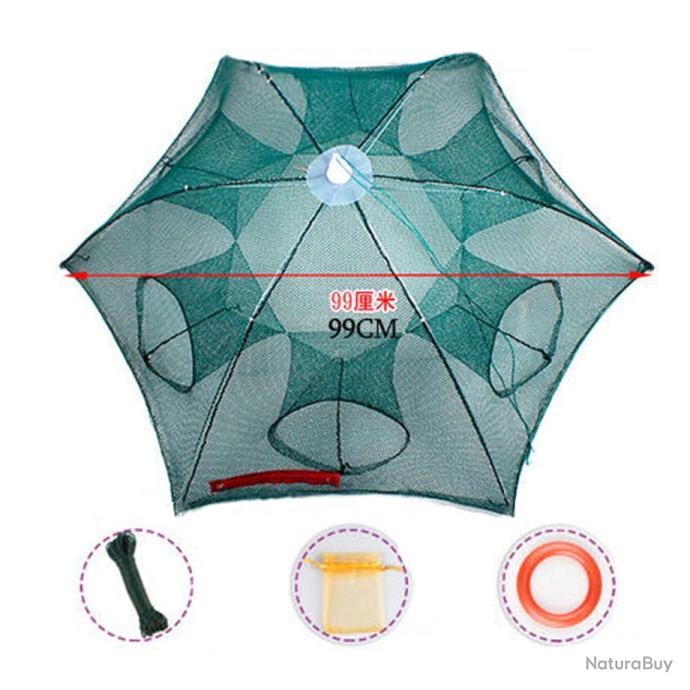 Nasse Pliable 6 Trous 6 Côtés Diamètre 99 Cm Pliable Pêche Poisson ...