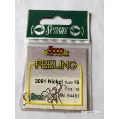 15 hameçon 3091 n 16 nickel ref 54461 non monté palette pêche Sensas ...