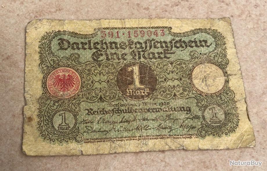ALLEMAGNE * BILLET 1 MARK 1920 * BANK NOTE * DEUTSCHLAND GERMANY WW2 ...
