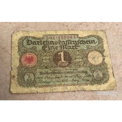 ALLEMAGNE * BILLET 1 MARK 1920 * BANK NOTE * DEUTSCHLAND GERMANY WW2 ...