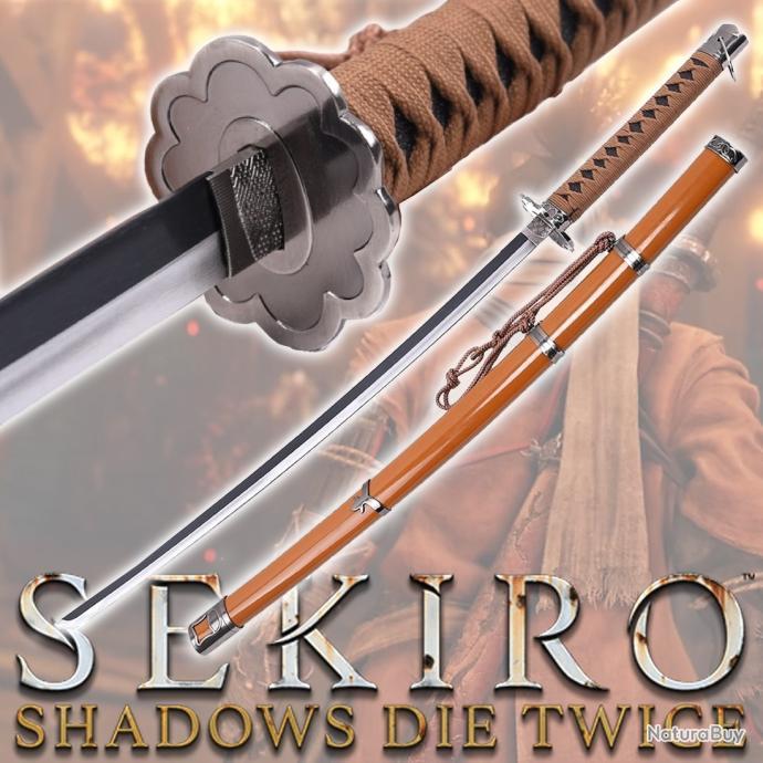 Katana en Métal Mortal Blade Fushigiri de Sekiro Shadows Die Twice ...