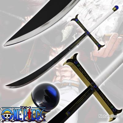 Katana en Métal Kokuto Yoru de Mihawk Dracule ONE PIECE - Katanas ...