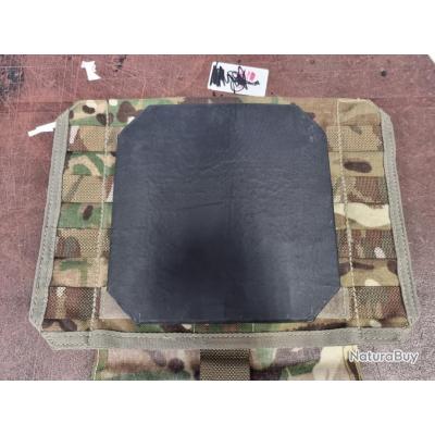 2 Plaques NIJ4 Céramique latérales18x18cm avec porte plaque ospray MK4 - Gilets pare balles ...