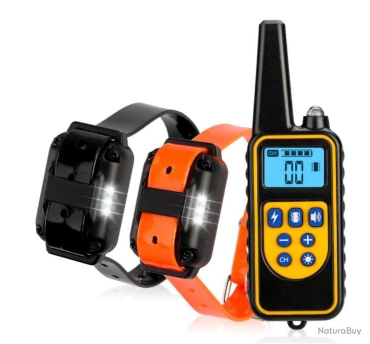 COLLIER DE DRESSAGE 2 chiens ....800 METRES ....1 euro sans réserve ...