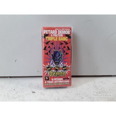 BOITE DE 10 PETARDS DEMON A FRICTION TRIPLE BANG - Artifice Airsoft ...