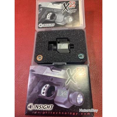 Lampe d'Arme Sous-Compacte X2 Insight - Lasers, pointeurs et lampes ...