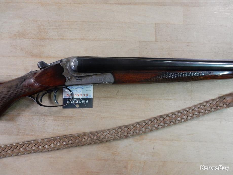FUSIL JUXTAPOSE SUHL CAL 12/70 CANON 71 CM EJECTEURS OCCASION BON ETAT - Fusils Juxtaposés ...