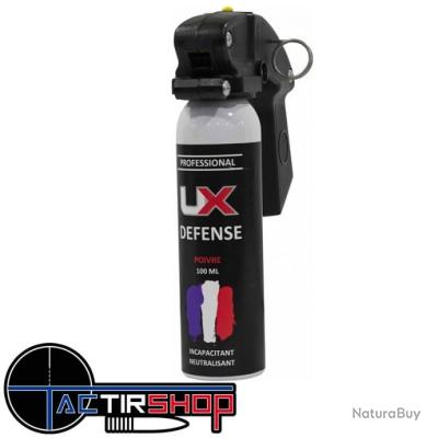 Bombe lacrymogène anti agression UX Pro 100ML Gel POIVRE Poignée ...