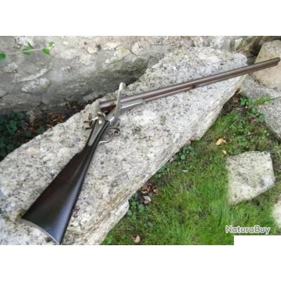 Fusil calibre 10 à poudre noire à broche / Shotgun gauge 10 black ...