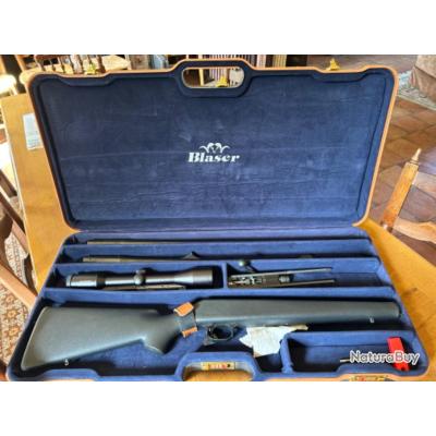 BLASER R93 avec 2 canons dont un fileté en 270 et 7*57 et lunette ...