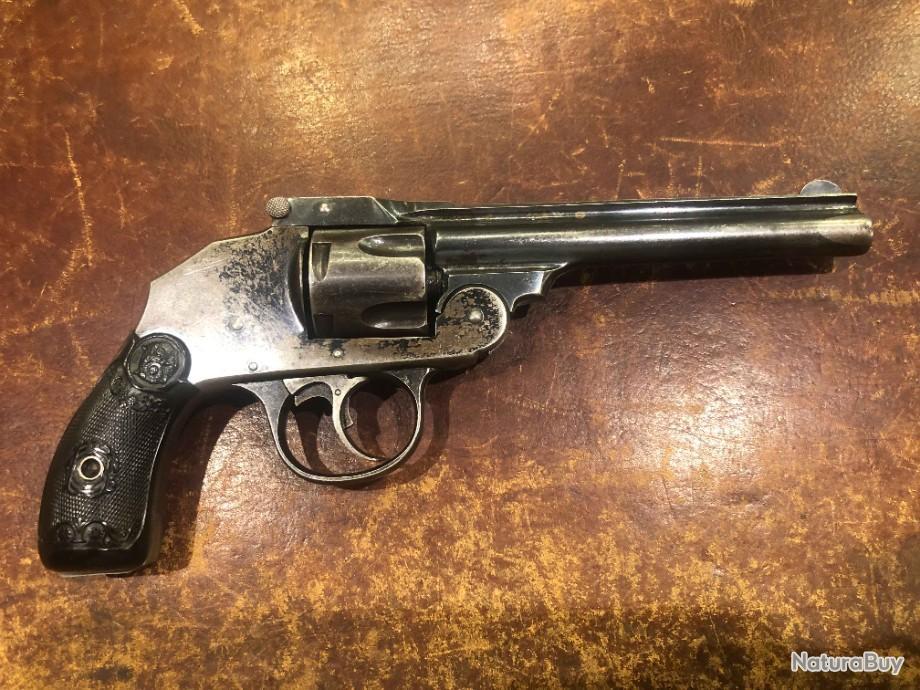 Revolver Iver Johnson Double Action Hammerless calibre 38 S&W ...