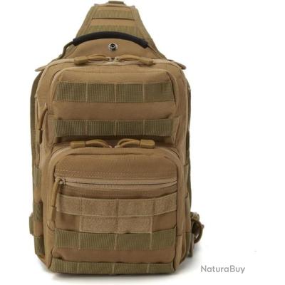 Sac à Dos Tactique en Bandoulière Sac de poitrine Vélo Sport Pêche ...