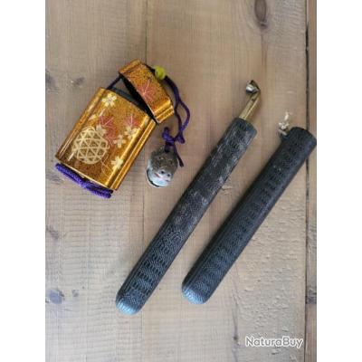 Pipe de samourai Edo avec gravure - Pièces détachées et accessoires de ...
