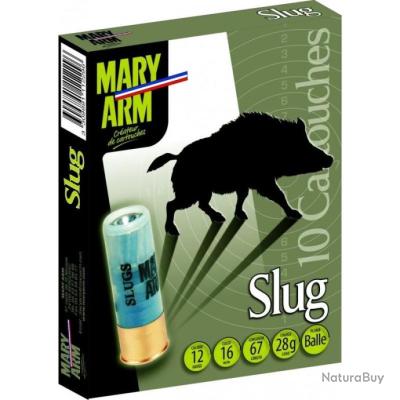 Cartouches Mary Arm Slug 28.5g - Cal.12 x5 boites - Cartouches à balles ...