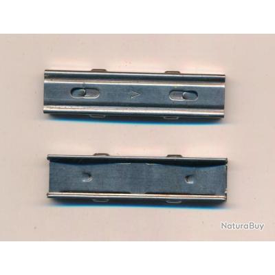 UN CLIP LAME CHARGEUR pour cartouches 6,5x55 MAUSER acier nickel ww2 ...