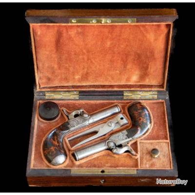 RARE COFFRET MINIATURE Réf 695 - Pistolets à percussion (10970428)