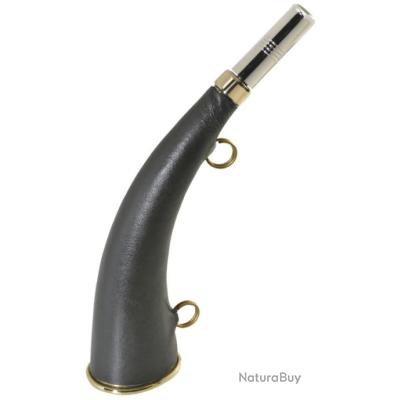 Corne ronde gainée cuir Longueur 26 cm - Cornes d'appel, Trompes de ...