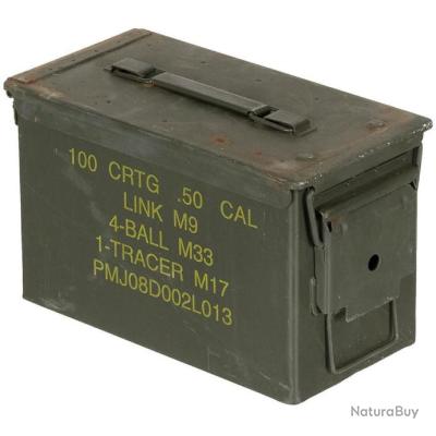 CAISSE A MUNITIONS D'ORIGINE CAL.50 / 5.56 - Boites de rangement pour ...