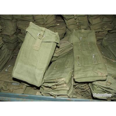 LOT DE 2 Cartouchières Mark III, Pouches Webbing abl 1950's.enfield ...