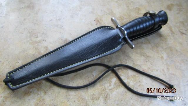 Couteau dague para parachutiste commando de chasse guerre Algérie foyer ...