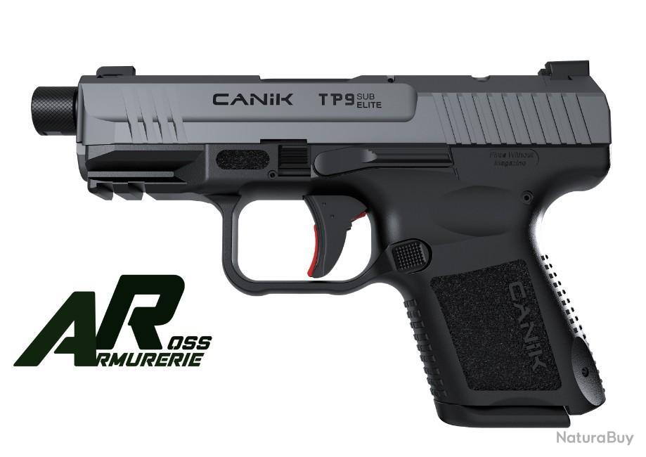 Promo jusqu'au 28/02/2025 Pistolet CANIK TP9 SUB Elite Custom TUNGSTEN ...
