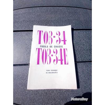 Livret fiche technique TOZ 34 et TOZ 34E - Livres anciens (11012305)