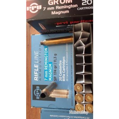 47 étuis amorçage Boxer calibre 7 Remington Magnum douilles PPU ...