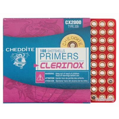 AMORCES DE CHASSE CHEDDITE CX2000 - TYPE 209 (X100) - Amorces (11017327)