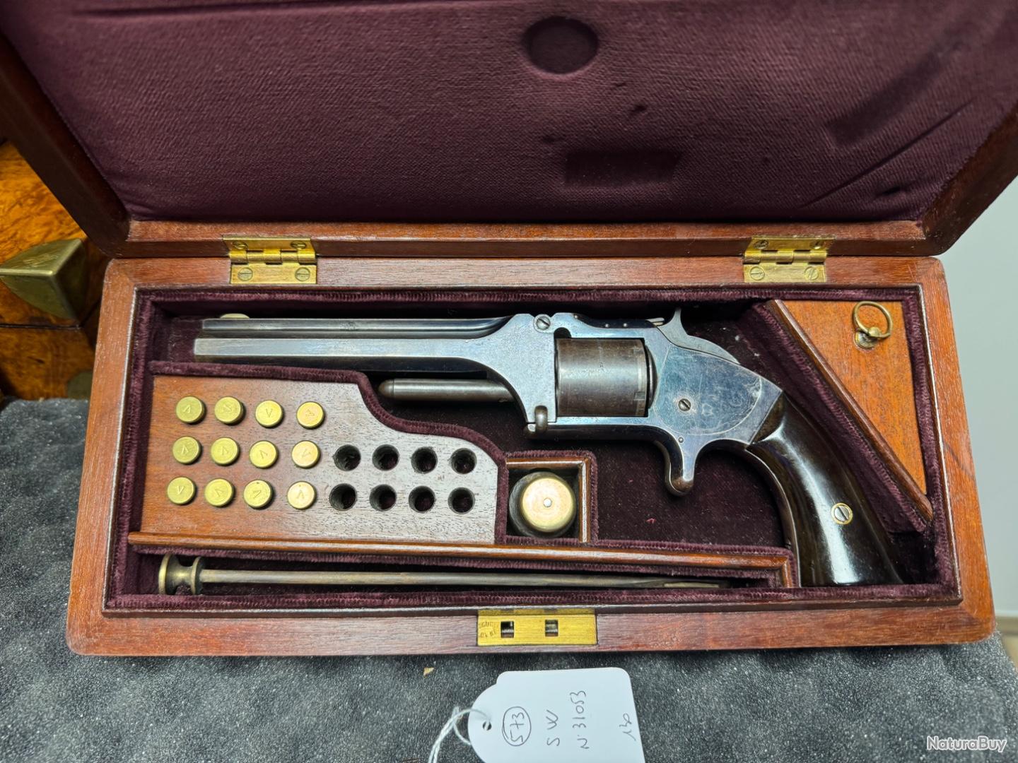 REVOLVER SMITH & WESSON SECOND MODELE (N° 2 OLD ARMY) CAL.32 RF REF 573 ...