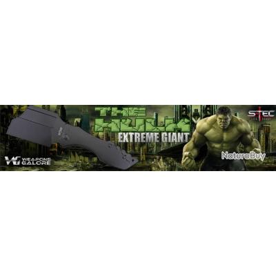 Couteau S-TEC Cleaver Black Lame Acier 3Cr13 Manche Acier Clip ...