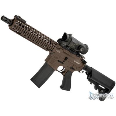 Daniel Defense MK18 12" AEG Custom - Cerakote Mil-Spec Brown - G&P/EMG ...