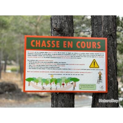 CHASSE EN COURS PANNEAU - Signalisation (11130312)