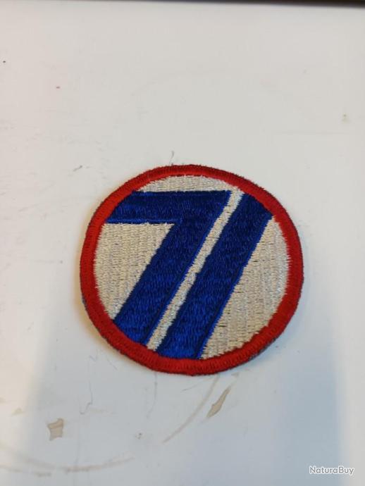 Patch armée us 71st INFANTRY DIVISION ww2 ORIGINAL - Insignes en tissu ...