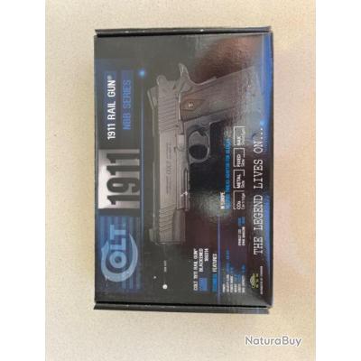 Air Soft Gun - COLT 1911 RAIL GUN NBB SERIES - Blackened - CO2 ...