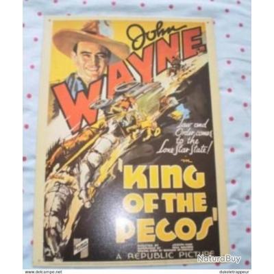 Plaque en tôle sur John WAYNE ! COLLECTION !!! (2) - Objets divers ...