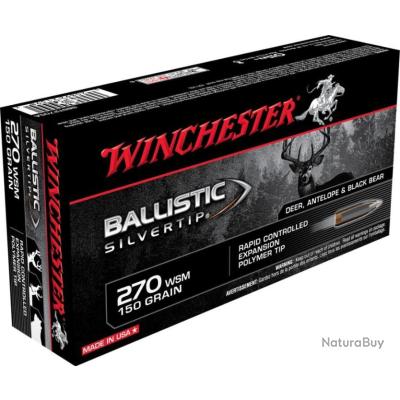 WINCHESTER CAL. 270 WSM BALLISTIC SILVERTIP 150 GRAINS - Balles Calibre ...