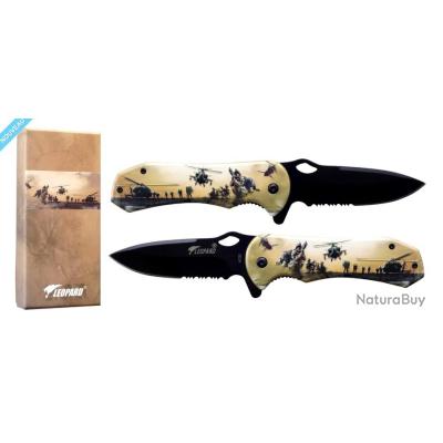 COUTEAU TACTIQUE 3D GRIP - ARMY (3) - Couteaux à ouverture assistée ...